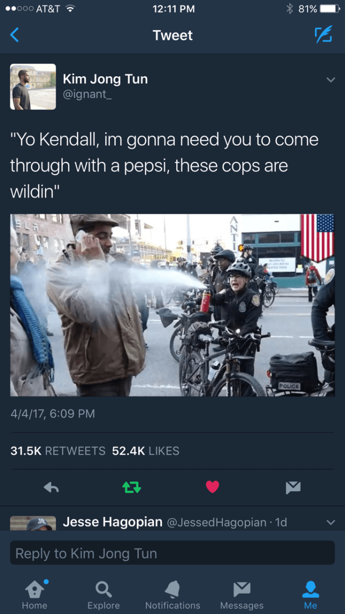 Office Rebellion Meme A Protester Holds Up A Meme Using The Character